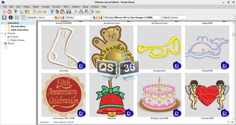 Wilcom Embroidery Studio E4 E4.2H Full – QS36 Shop