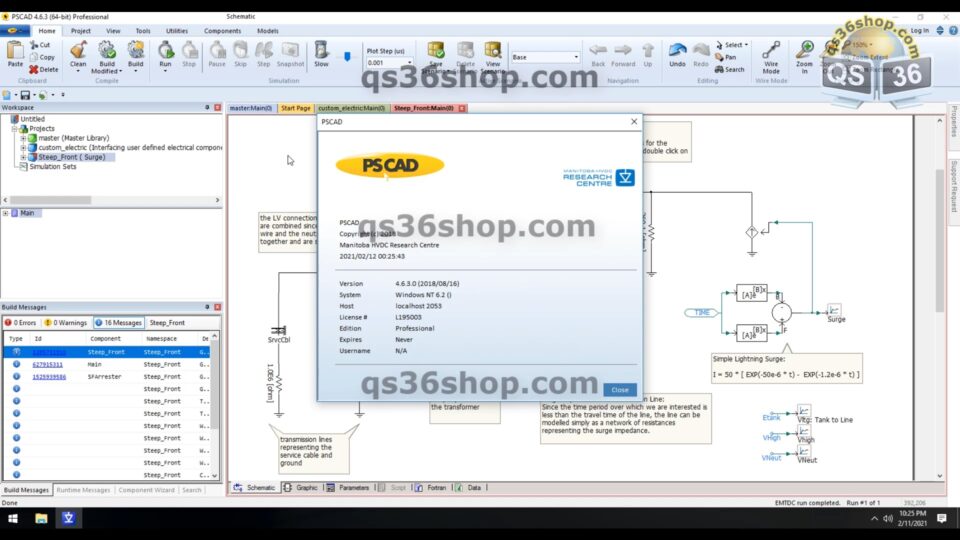 PSCAD 4.6.3 Full – QS36 Shop