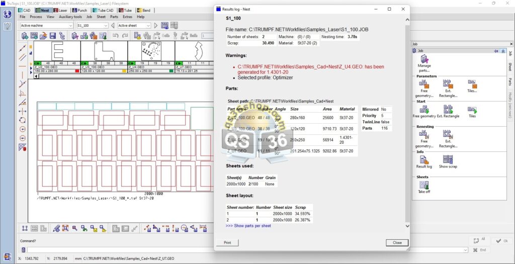 TruTops V11 Full Suite (CAD, Nest, Laser, Punch, Tube CAD, Tube, Bend ...