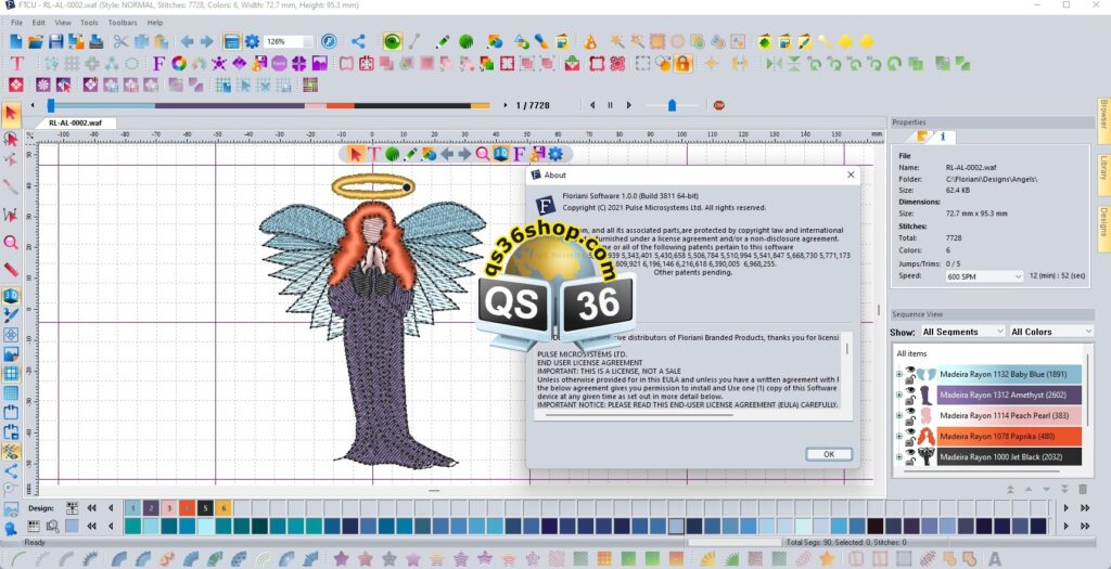 Floriani Total Control U 2021 Build 3811 Full – QS36 Shop