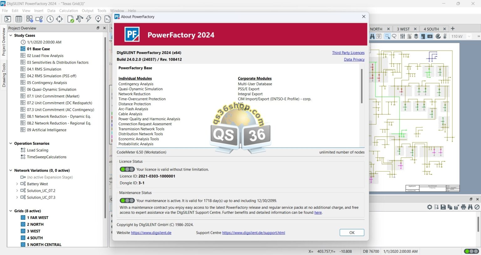 DIgSILENT PowerFactory 2024 Full – QS36 Shop